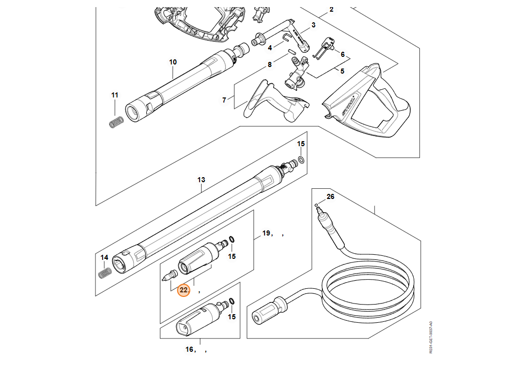 Stihl Zestaw naprawczy RE01 007 1800