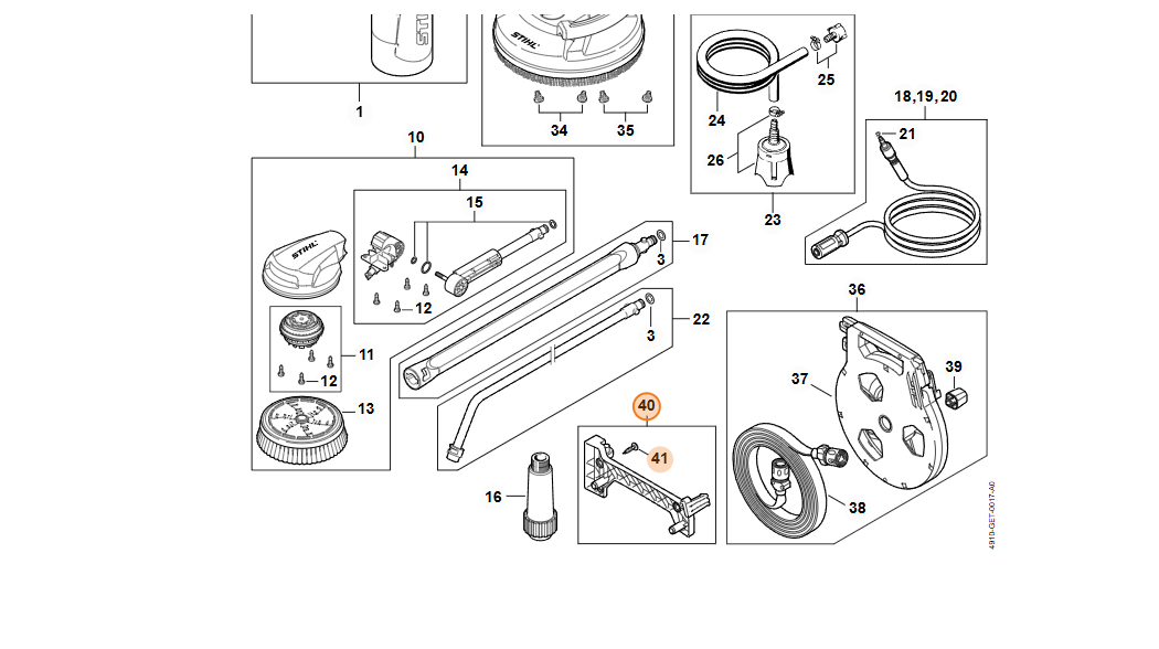 Stihl Mocowanie RE01 790 5400