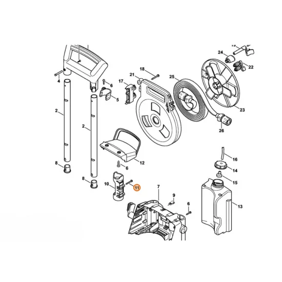 Stihl Śruba z łbem cylindrycznym IS-P5x45 9104 003 4298