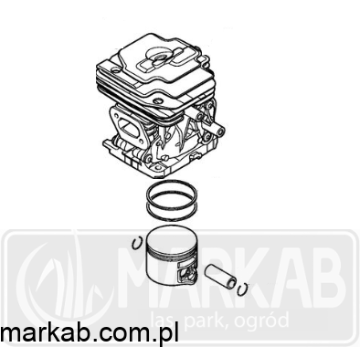 Stihl FS 260 , FS 410 kompletny cylinder tłok pierścienie sworzeń ...